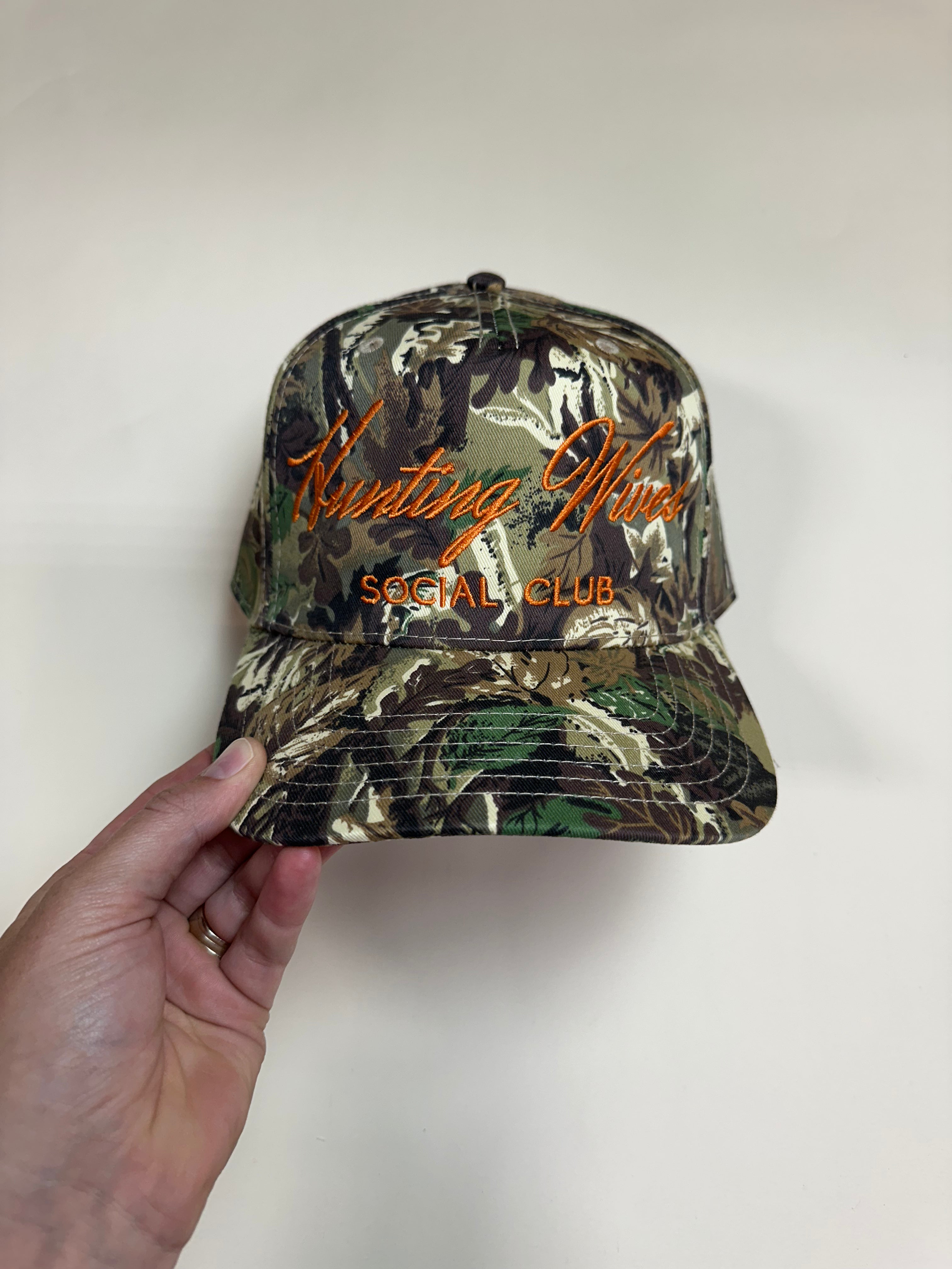 HUNTING WIVES SOCIAL CLUB - ADULT EMBROIDERED HAT – Little Hunters Wife
